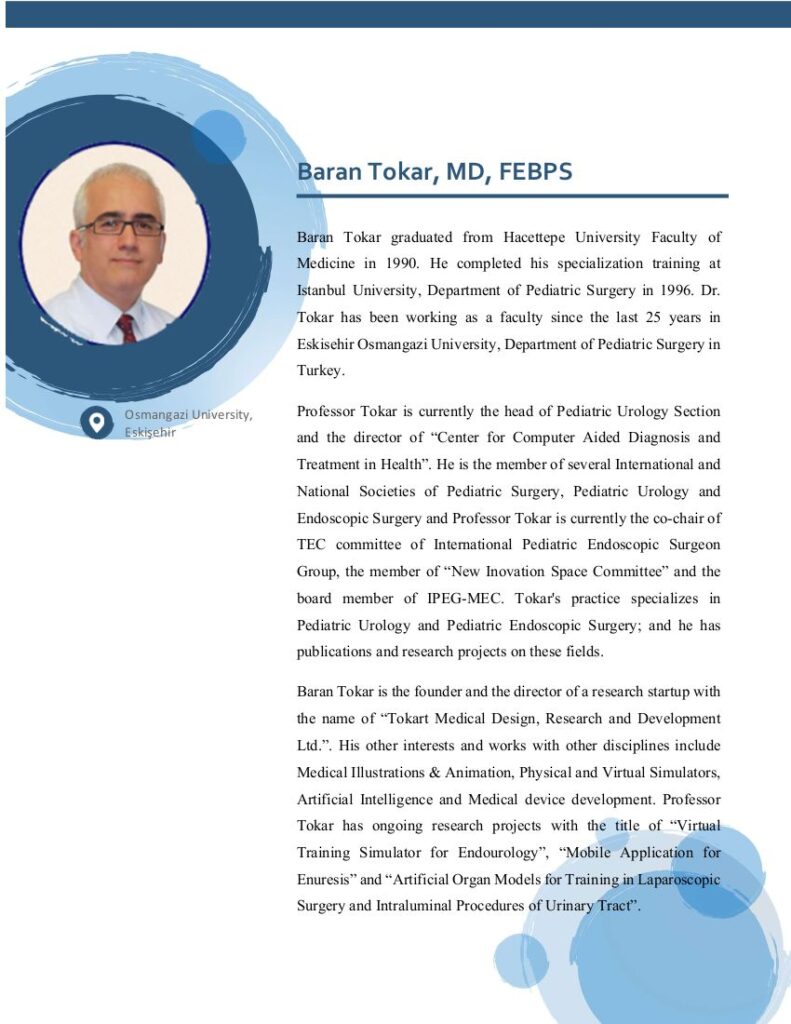 Prof. Dr. Baran TOKAR – PEDURO